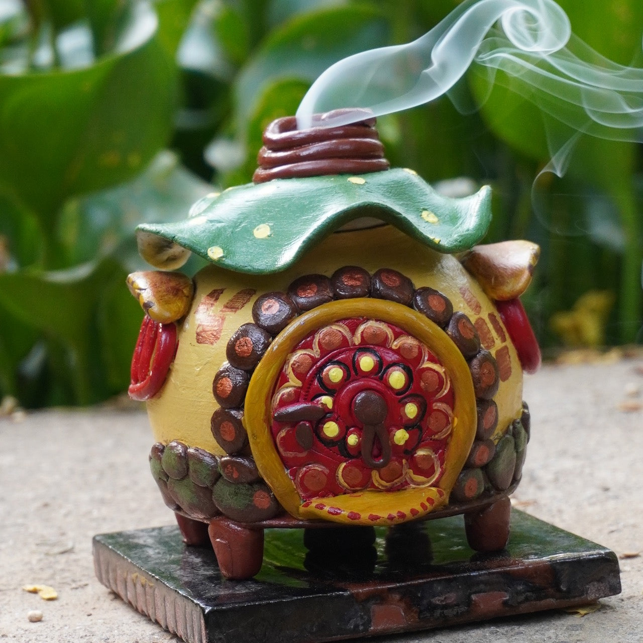 Fairy House Clay Dhoop Stand with Ceramic Base | Made with love by mot ...